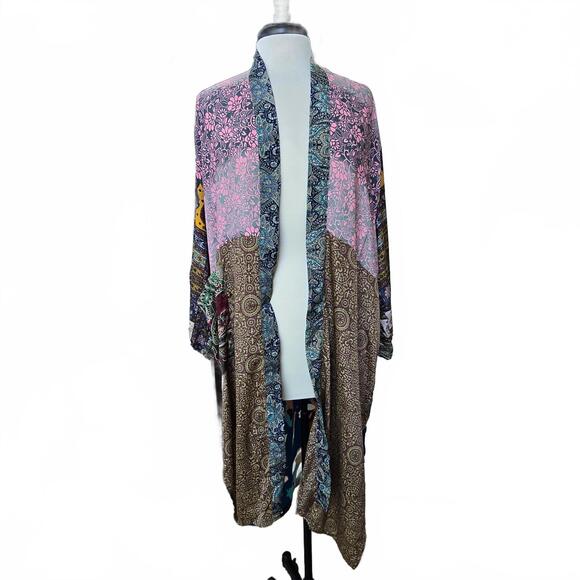 Tops | Karma Highway Bohemian Multipatterned Kimono | Poshmark